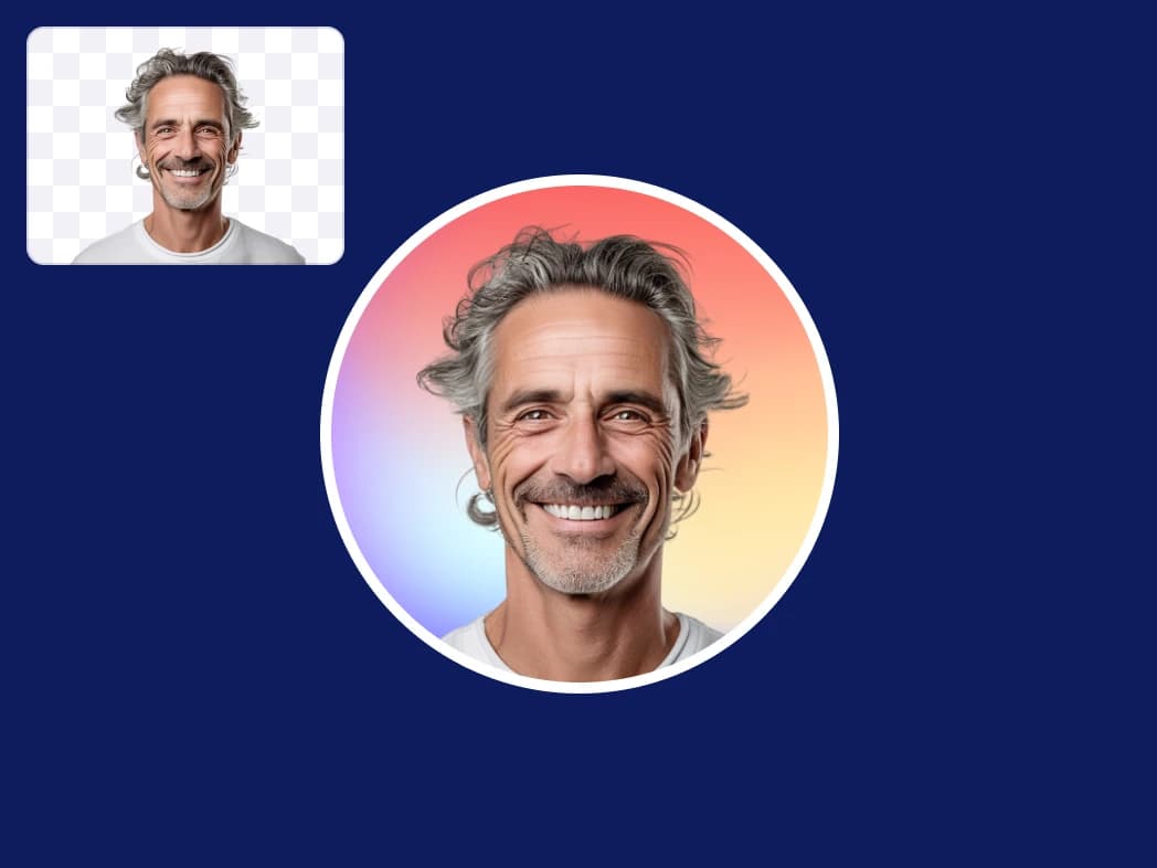 Create your rounded profile picture for free | PhotoRoom