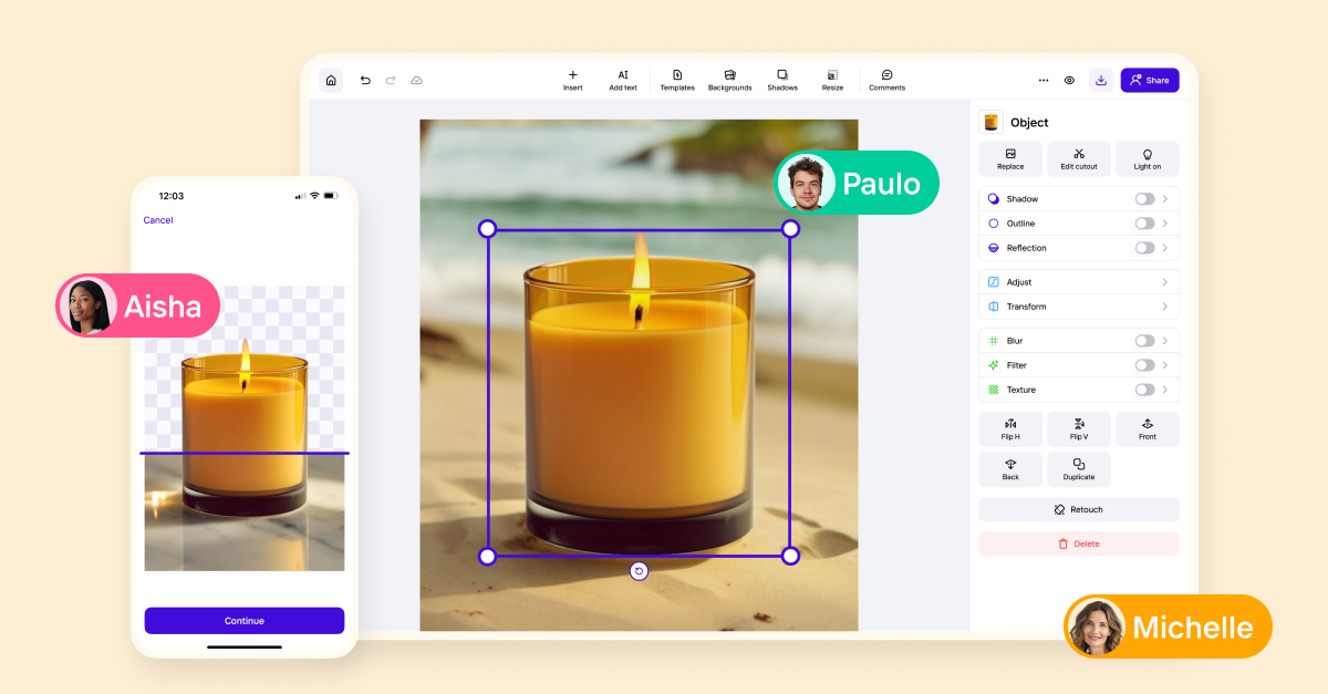 Create pro photos more efficiently with your team